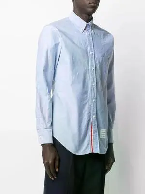 Thom Browne Chest-pocket Oxford Shirt - Blue