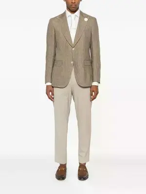 BOSS Canvas Blazer - Brown