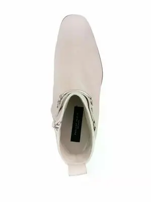 Philipp Plein Logo Plaque Ankle Boots