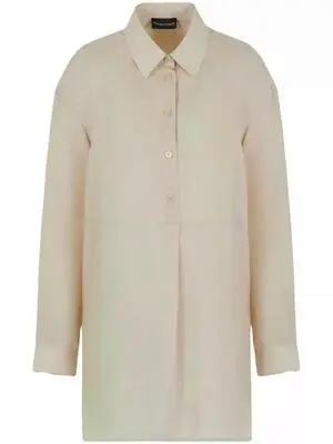 Emporio Armani Button-front Lyocell Blouse