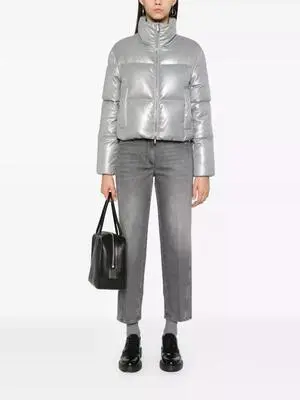Peserico Lamé-effect Puffer Jacket
