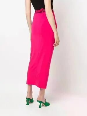 SELF-PORTRAIT Gathered Midi Skirt
