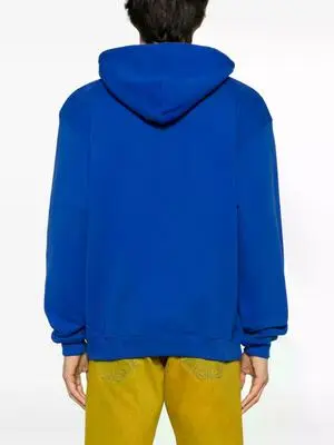 MSGM Graphic-print Cotton Hoodie