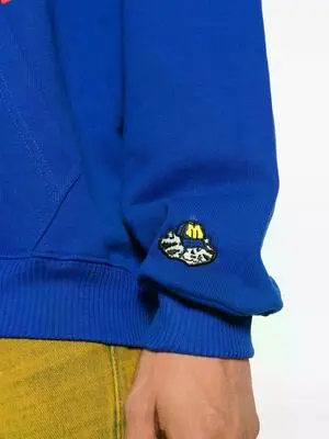 MSGM Graphic-print Cotton Hoodie