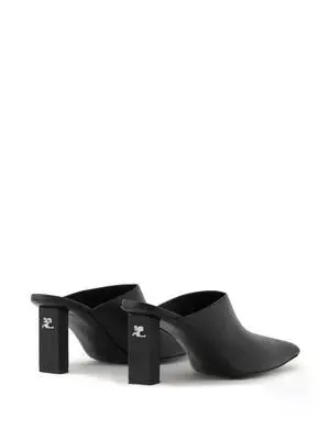COURREGES 70mm Square-toe Leather Mules