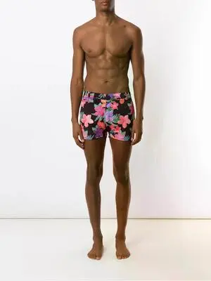 AMIR SLAMA Print Hibiscus Shorts