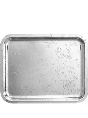 Christofle Graffiti Rectangular Tray - Silver