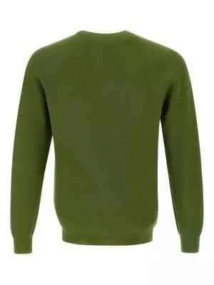 SUN 68 Cotton Crew Neck Sweater - Green
