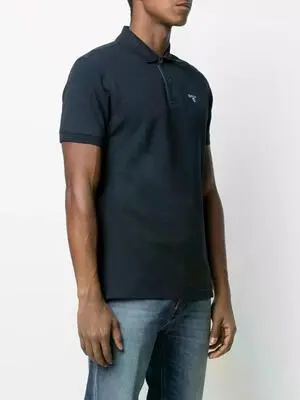 Barbour Logo Embroidered Polo Shirt - Blue