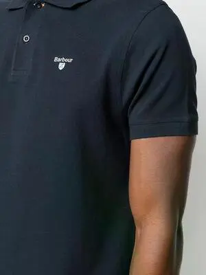 Barbour Logo Embroidered Polo Shirt - Blue