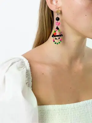 AMIR SLAMA Bead Detailing Earrings