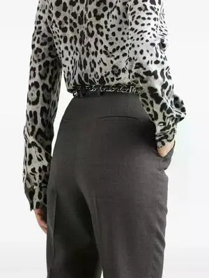 Dolce & Gabbana Pressed Crease Straight-leg Trousers