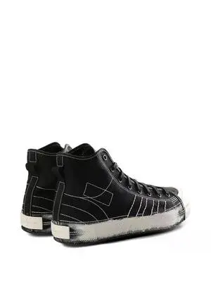 Y3 Nizza Hi Contrast-stitch Sneakers