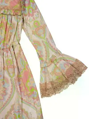 Gucci Floral-print Ruffle Dress