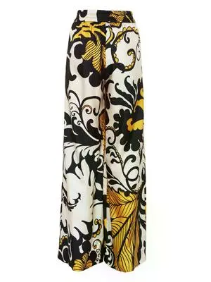 La DoubleJ Marea-print Palazzo Trousers