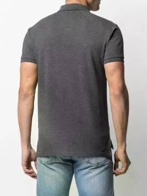 Polo Ralph Lauren Embroidered Logo Cotton Polo Shirt - Grey