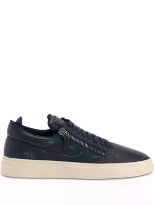 GIUSEPPE ZANOTTI Double-zip Low-top Sneakers - Blue
