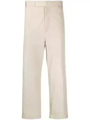 Thom Browne Typewriter Cloth Straight Trousers - Neutrals