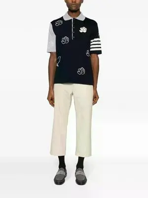 Thom Browne Typewriter Cloth Straight Trousers - Neutrals