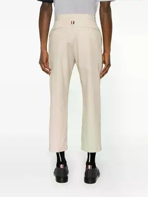 Thom Browne Typewriter Cloth Straight Trousers - Neutrals