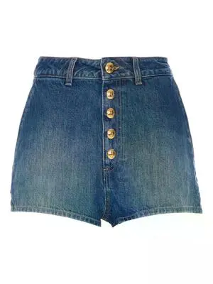 Elisabetta Franchi High-waisted Denim Button-up Shorts