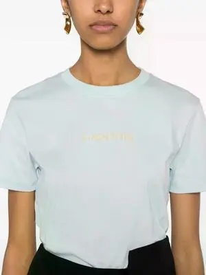 LANVIN Embroidered-logo Cotton T-shirt