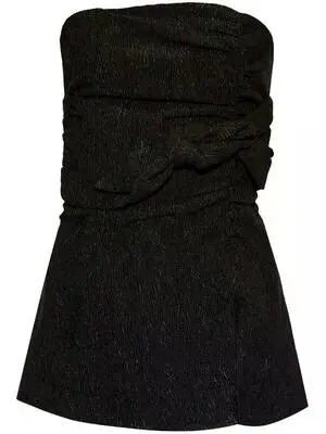 GANNI Knot-detailing Strapless Top