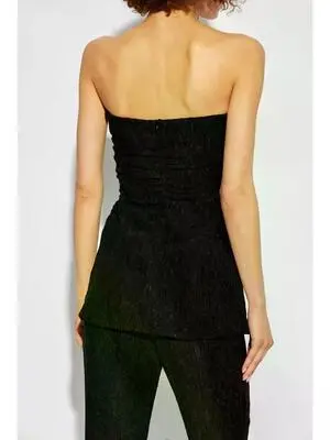 GANNI Knot-detailing Strapless Top