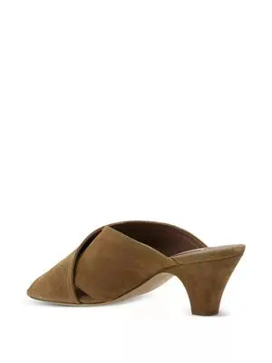 Casadei Suede Kitten Heel Sandals