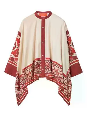 La DoubleJ Silk Foulard Shirt - Red