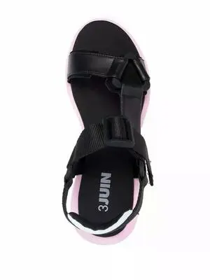 GREY MER Chunky Buckle-fastening Sandals - Black
