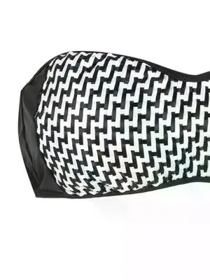 AMIR SLAMA Ruched Print Bikini Set
