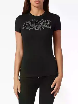 Philipp Plein Logo-embellished Cotton T-shirt - Black