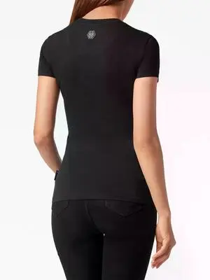 Philipp Plein Logo-embellished Cotton T-shirt - Black