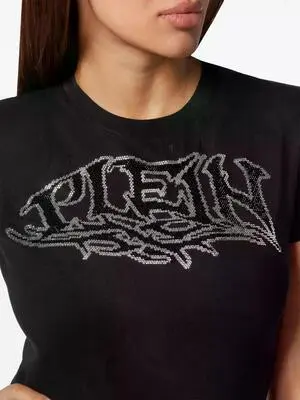 Philipp Plein Logo-embellished Cotton T-shirt - Black