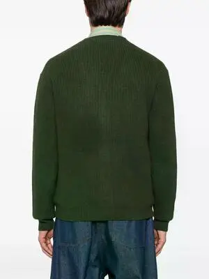 Maison Kitsuné Fox-patch Cardigan - Green