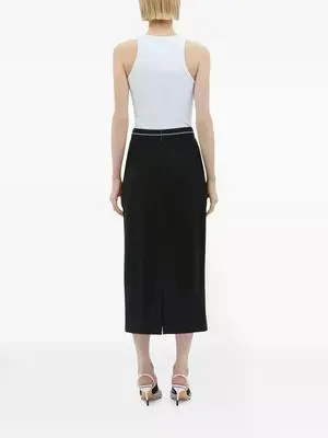MSGM Logo-band Midi Skirt
