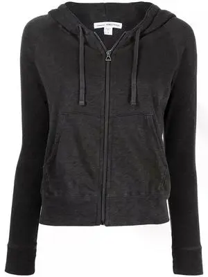 JAMES PERSE Fleece Drawstring Hoodie - Grey