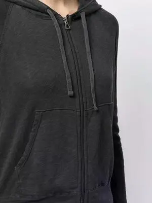 JAMES PERSE Fleece Drawstring Hoodie - Grey