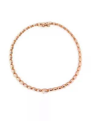 ANITA KO 18kt Rose Gold Diamond Heart Bracelet - Pink