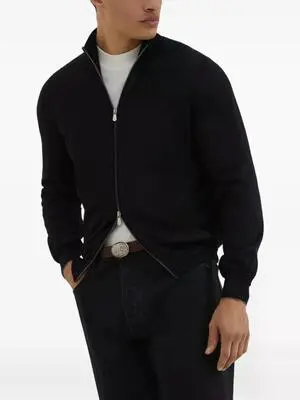 Brunello Cucinelli Zip-up Knitted Cashmere Jumper