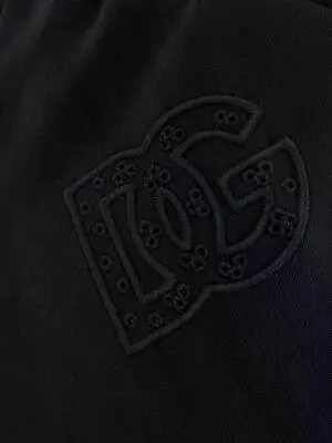 Dolce & Gabbana Sequined Logo Jersey Mini Skirt