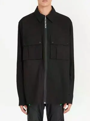 Balmain Zip-up Cotton Shirt