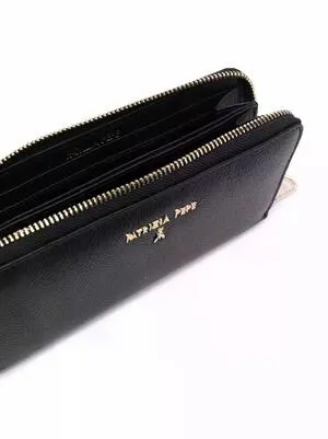 Patrizia Pepe Pebble-leather Continental Wallet