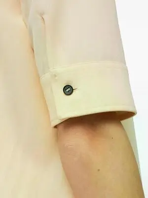 JIL SANDER Wool Gabardine Long Shirt