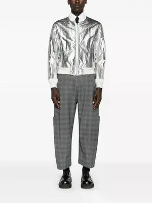 Comme Des Garçons Metallic-finish Bomber Jacket