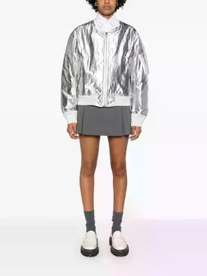 Comme Des Garçons Metallic-finish Bomber Jacket