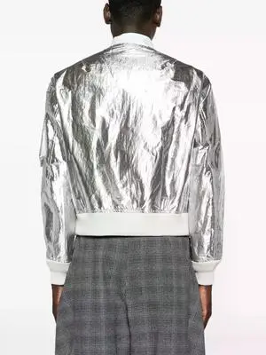 Comme Des Garçons Metallic-finish Bomber Jacket