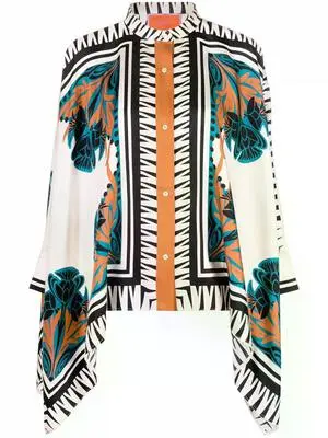 La DoubleJ Foulard-design Shirt - Black