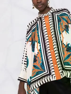 La DoubleJ Foulard-design Shirt - Black